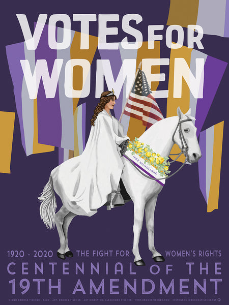 19th Amendment Poster by Brooke Fischer – Haight Street Art Center